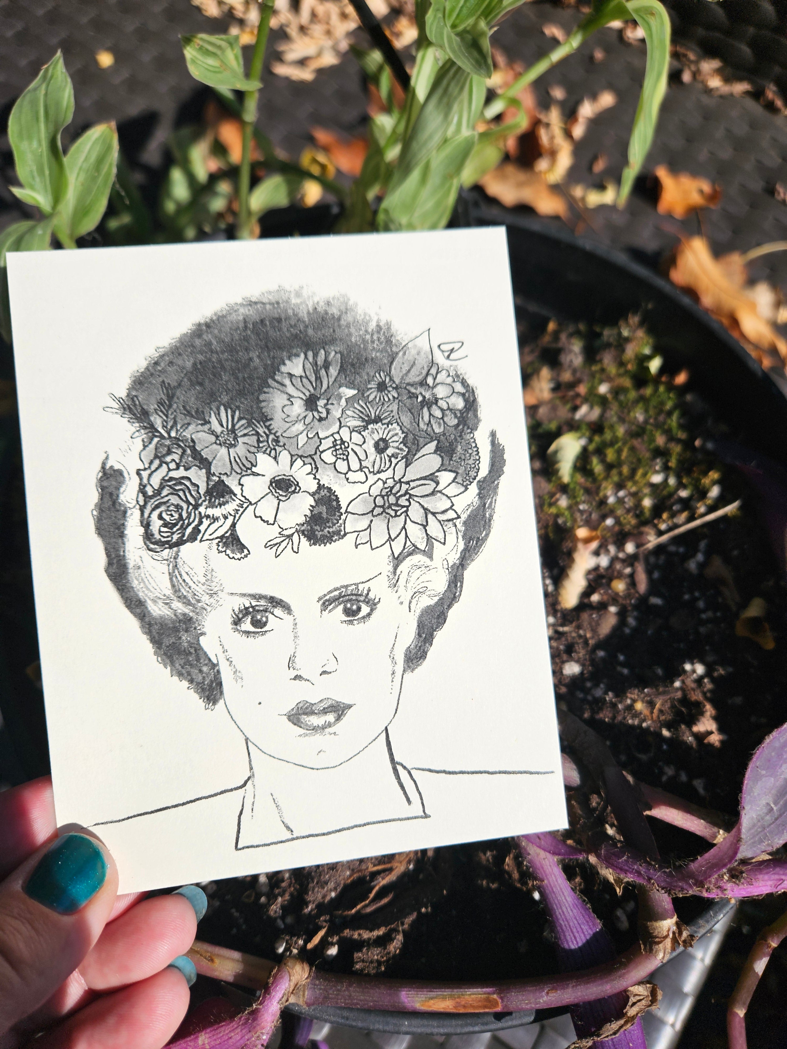 Hallow-gram Gift Card Set- Bride of Frankenstein – The Healing Sanctuary