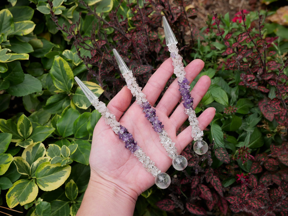 Amethyst Crystal Healing Wand Mix – The Healing Sanctuary